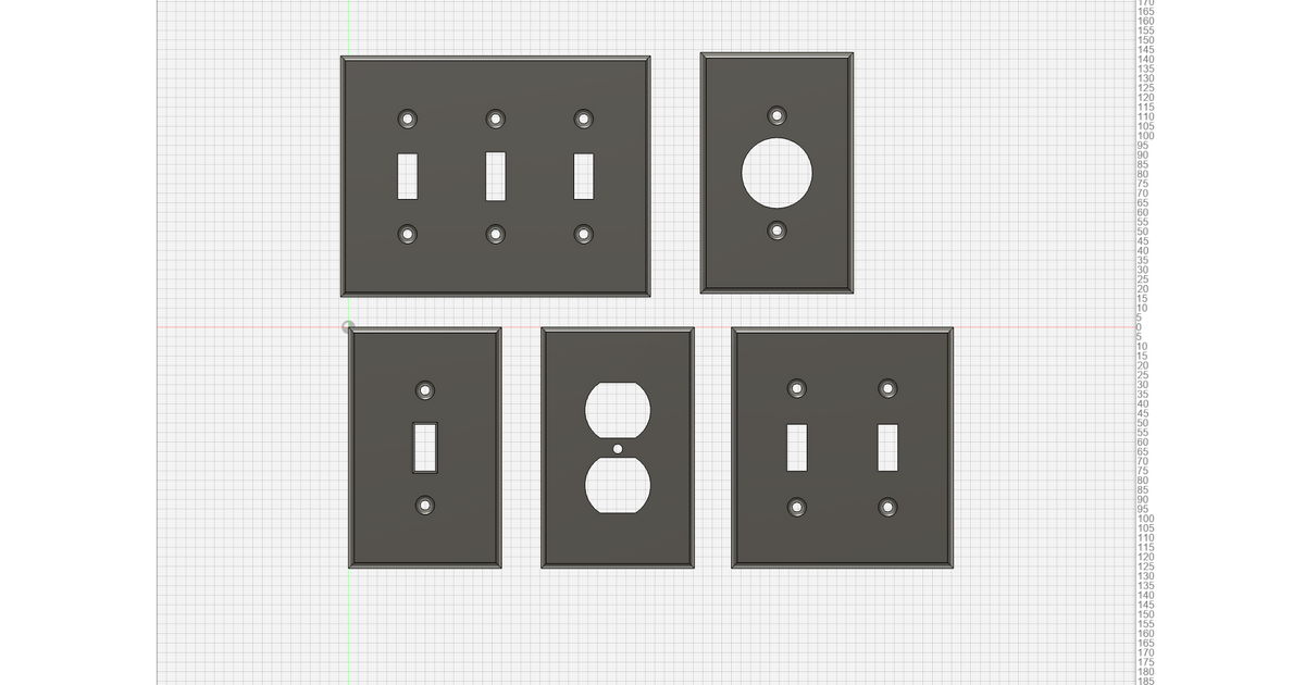 Wall Plate Assortment by richspencer71 | Download free STL model ...