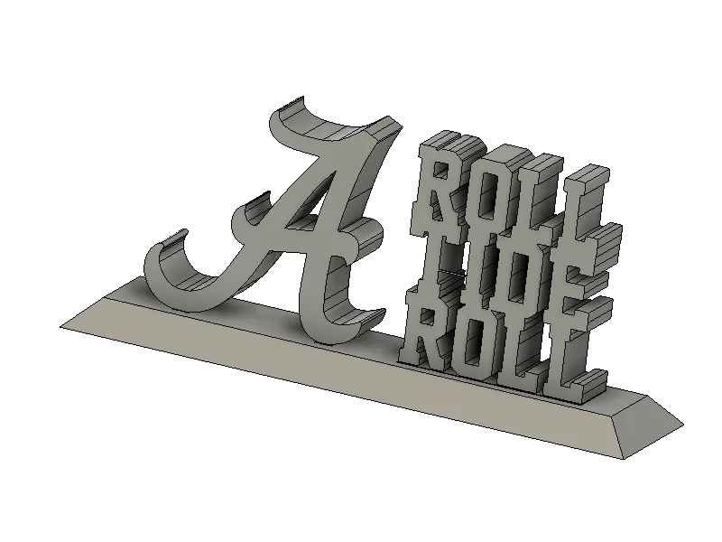 Roll Tide Desk Ornament by richspencer71 | Download free STL model ...
