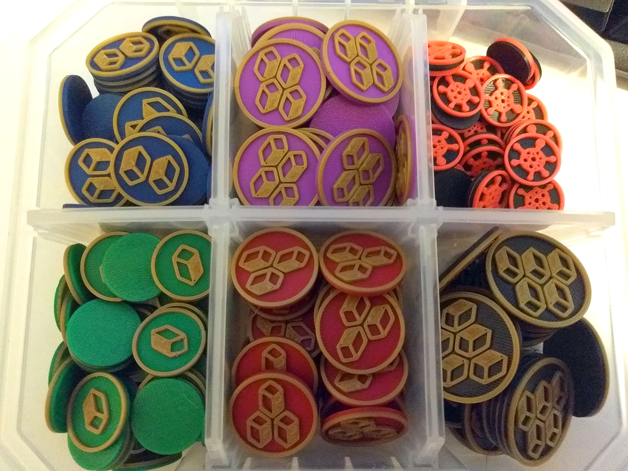 Android Netrunner - Credit & Virus Tokens by mnemic | Download free STL ...