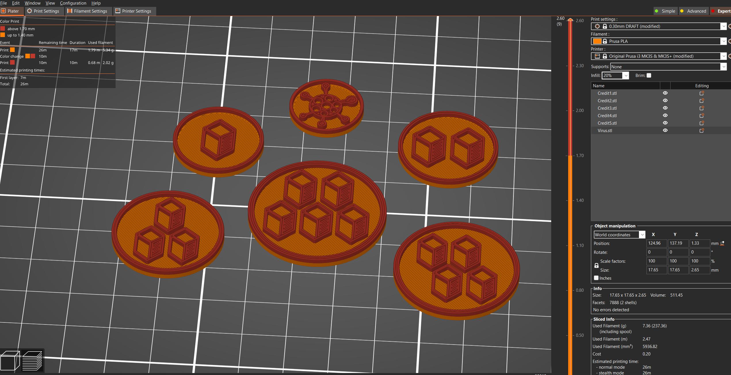 Android Netrunner - Credit & Virus Tokens by mnemic | Download free STL ...