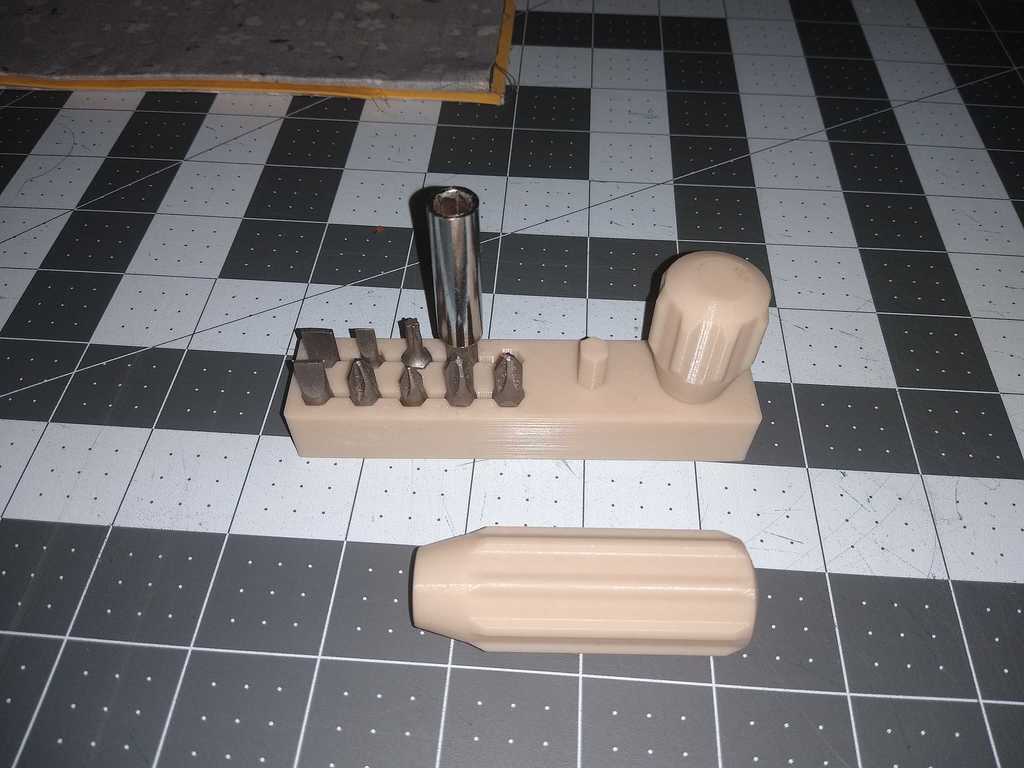 Mini Screwdriver for Hex Bits by JayMcQuillen | Download free STL model ...