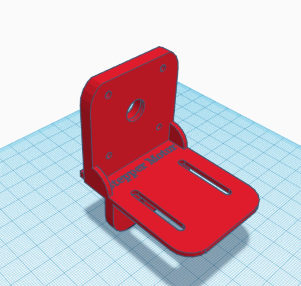 Motor Holder With Rods Underneath by sgresty | Download free STL model ...
