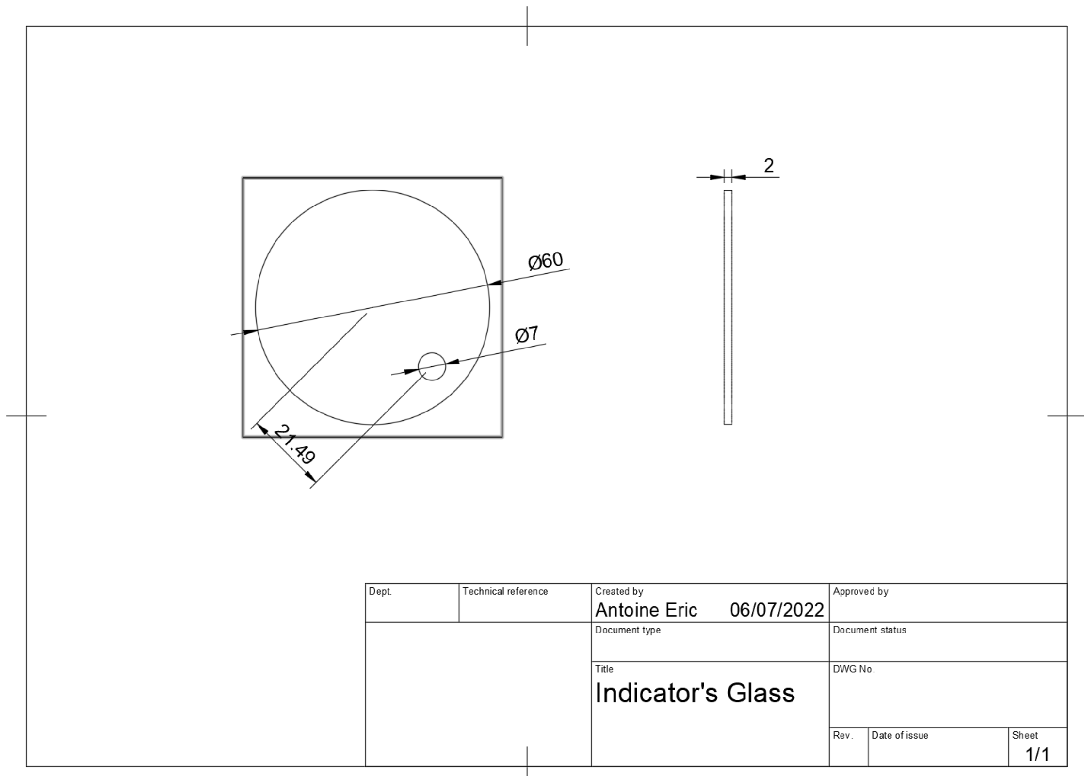Dial Indicator with Offset Knob (Easy Home Cockpit Project) by Joker_G ...