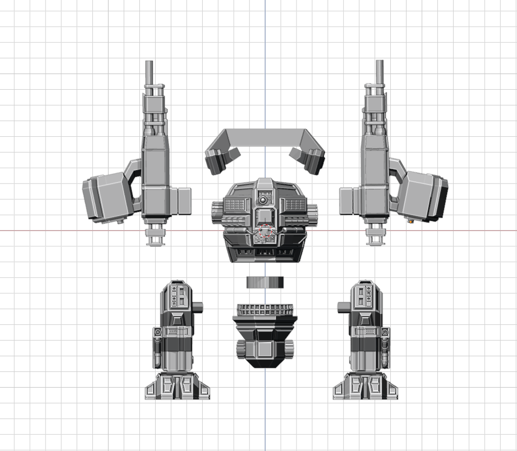 A.2 Devastator Mech (Set of 3) von Grayfaux | Kostenloses STL-Modell ...
