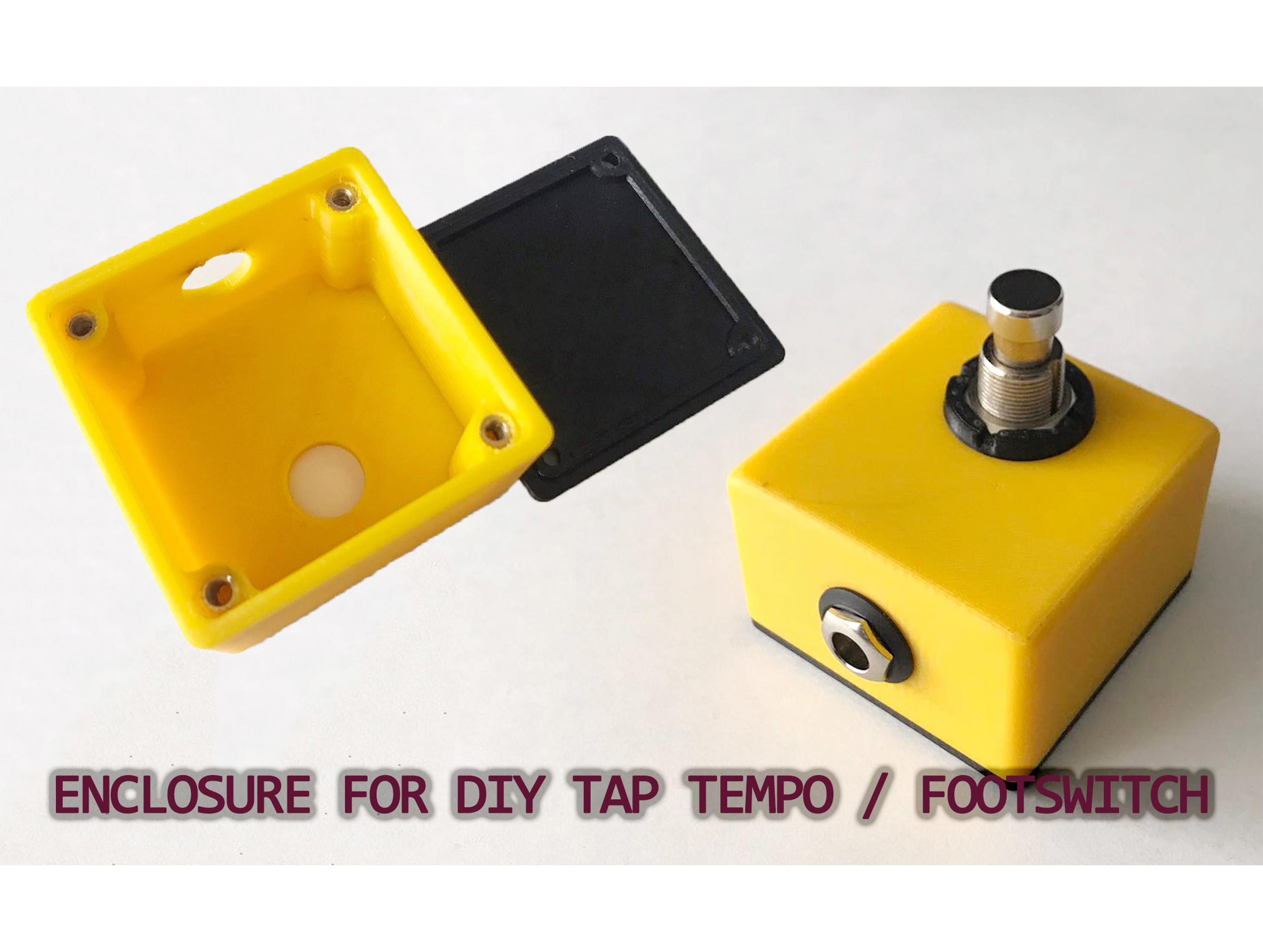 Enclosure for DIY tap tempo / footswitch by D_Y | Download free STL ...