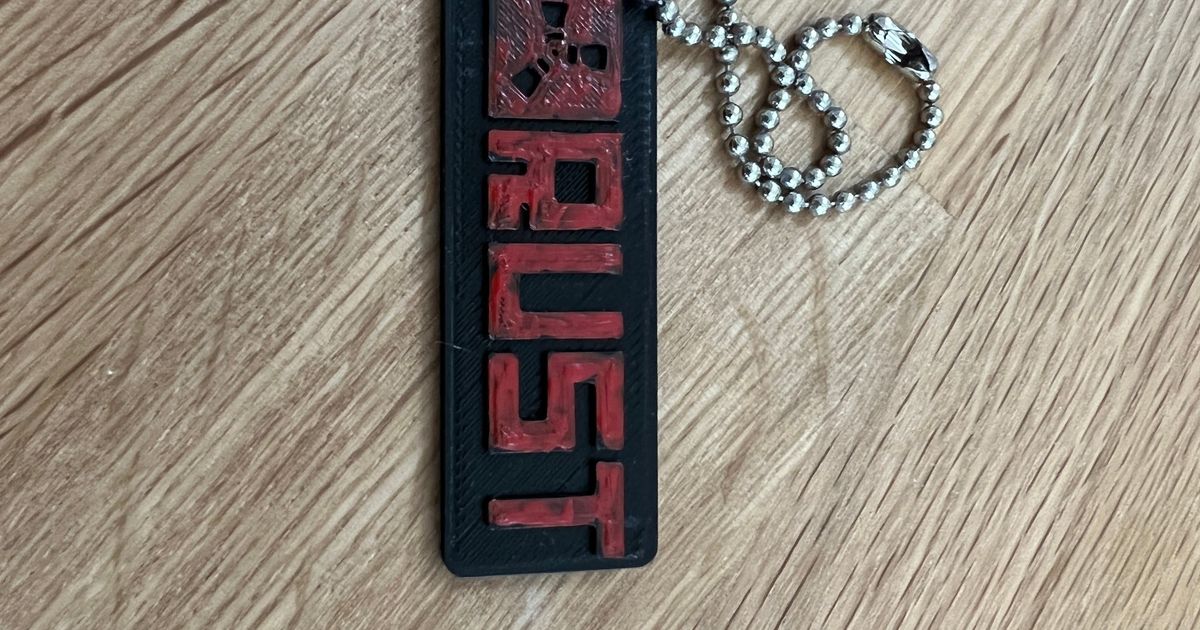 RUST Keychain by Elevenfourteen | Download free STL model | Printables.com