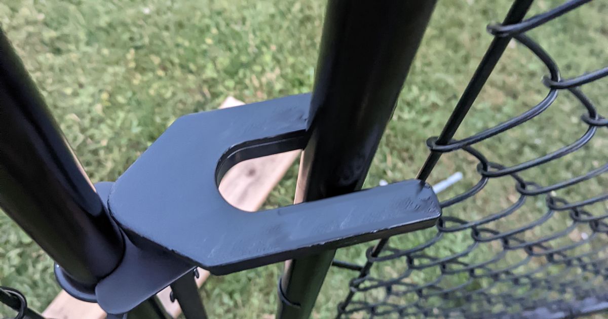 Chain link double gate latch extension by BenK | Download free STL ...