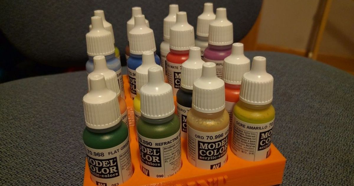 Model Paint Storage Tray by mbiersack | Download free STL model ...