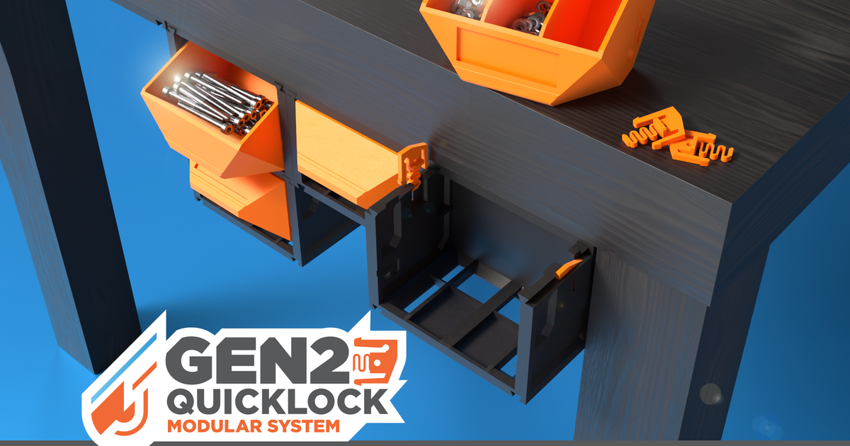 Gen2 Small Tilt Drawers by Jerrari | Download free STL model ...