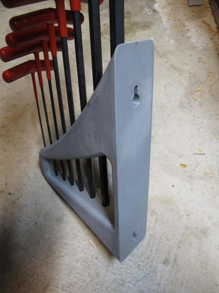 Wall Rack for T-Handle Metric Allen Wrenches by MinorRealityAdjustment ...