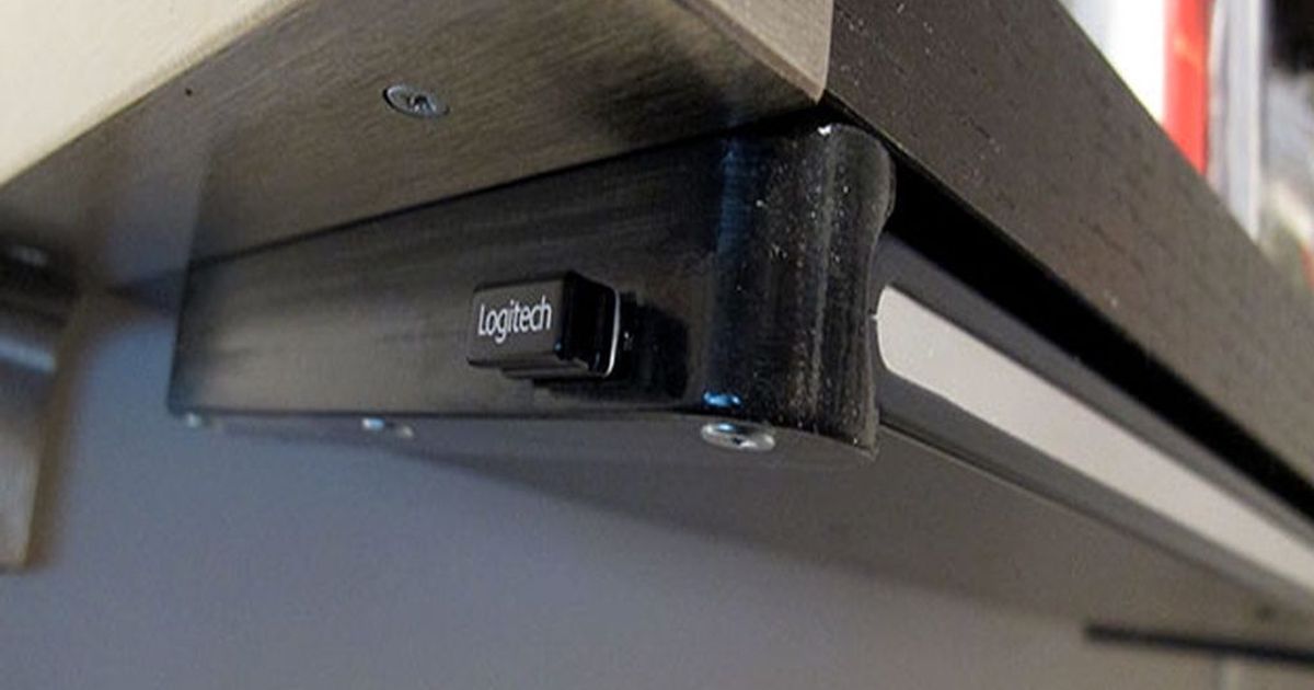 Logitech K830 Keyboard Under-Mount Brackets by MinorRealityAdjustment ...