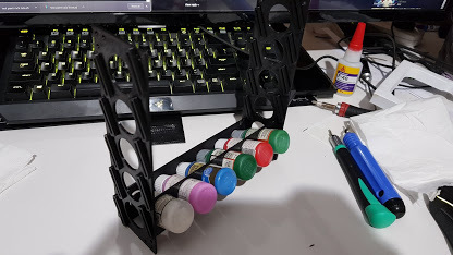 Modular Paint Rack for Army Painter / Vallejo / Reaper by Adrian ...