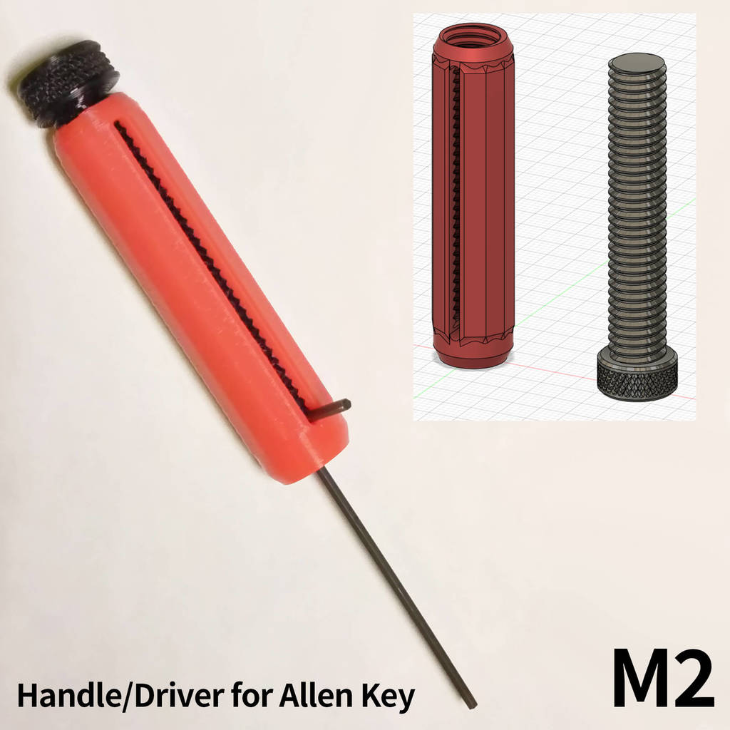 Allen Key Driver Handle (Scale to size) by Ayu | Download free STL ...