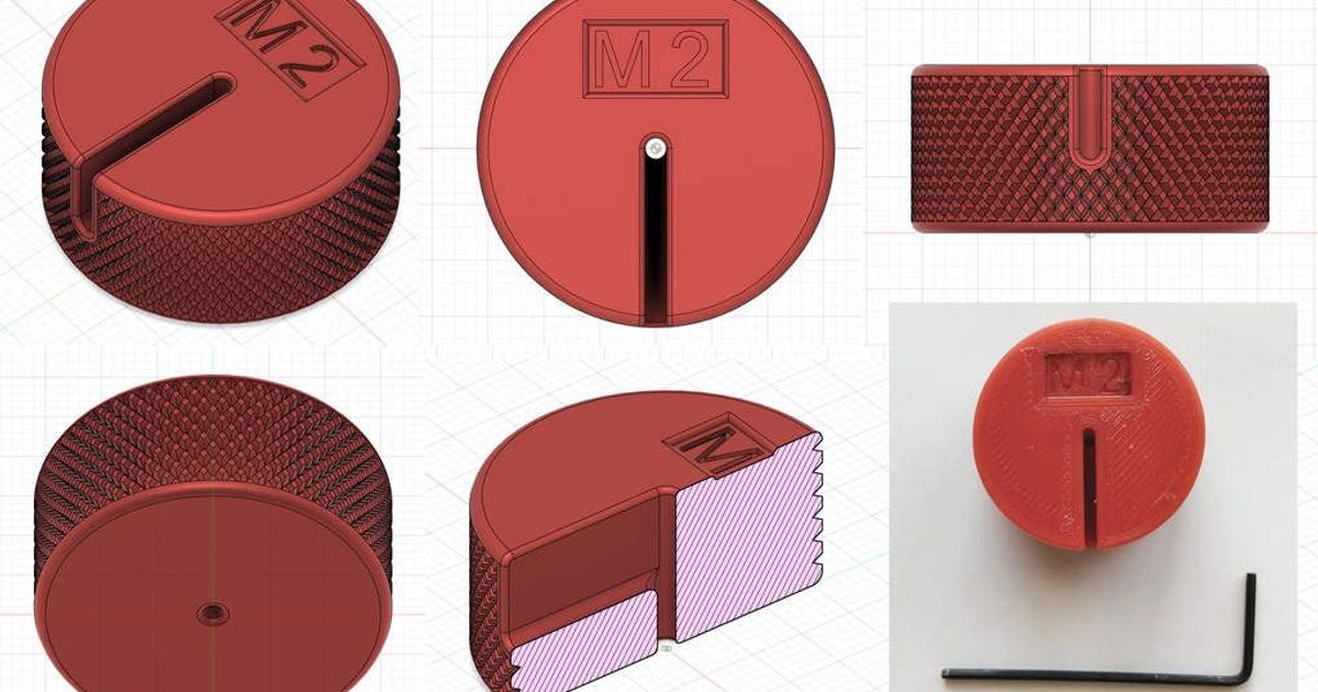 M2 Hex Allen Key Short Handle by Ayu | Download free STL model ...