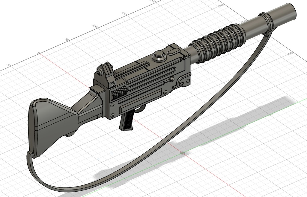 Kenner Star Wars POTF2 Stormtrooper heavy infantry blaster rifle for 1: ...