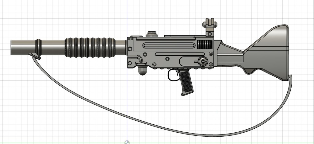 Kenner Star Wars POTF2 Stormtrooper heavy infantry blaster rifle for 1: ...