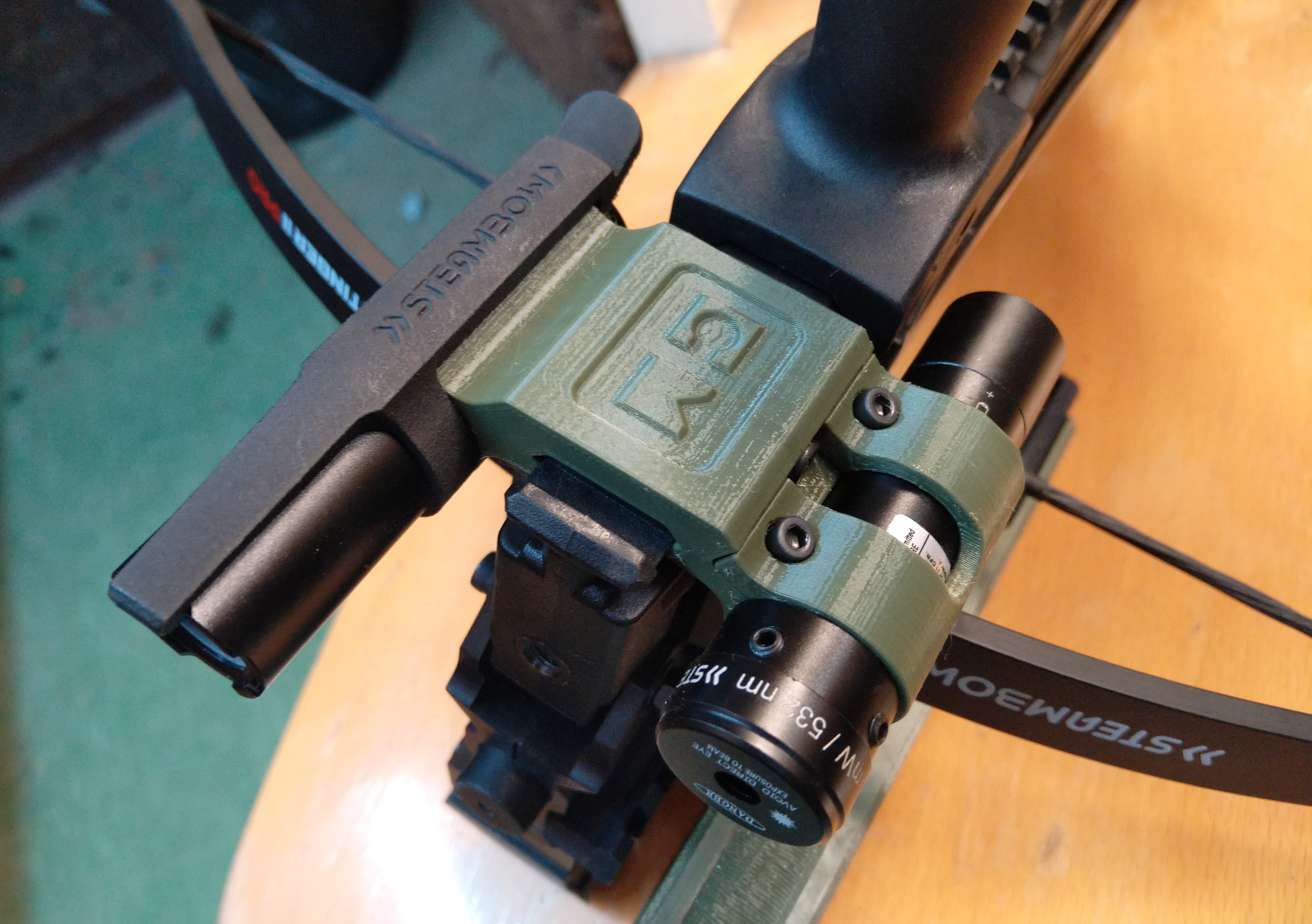 Picatiny Mount for 19mm Flashlight and Laser fits Stinger 2 by CM ...
