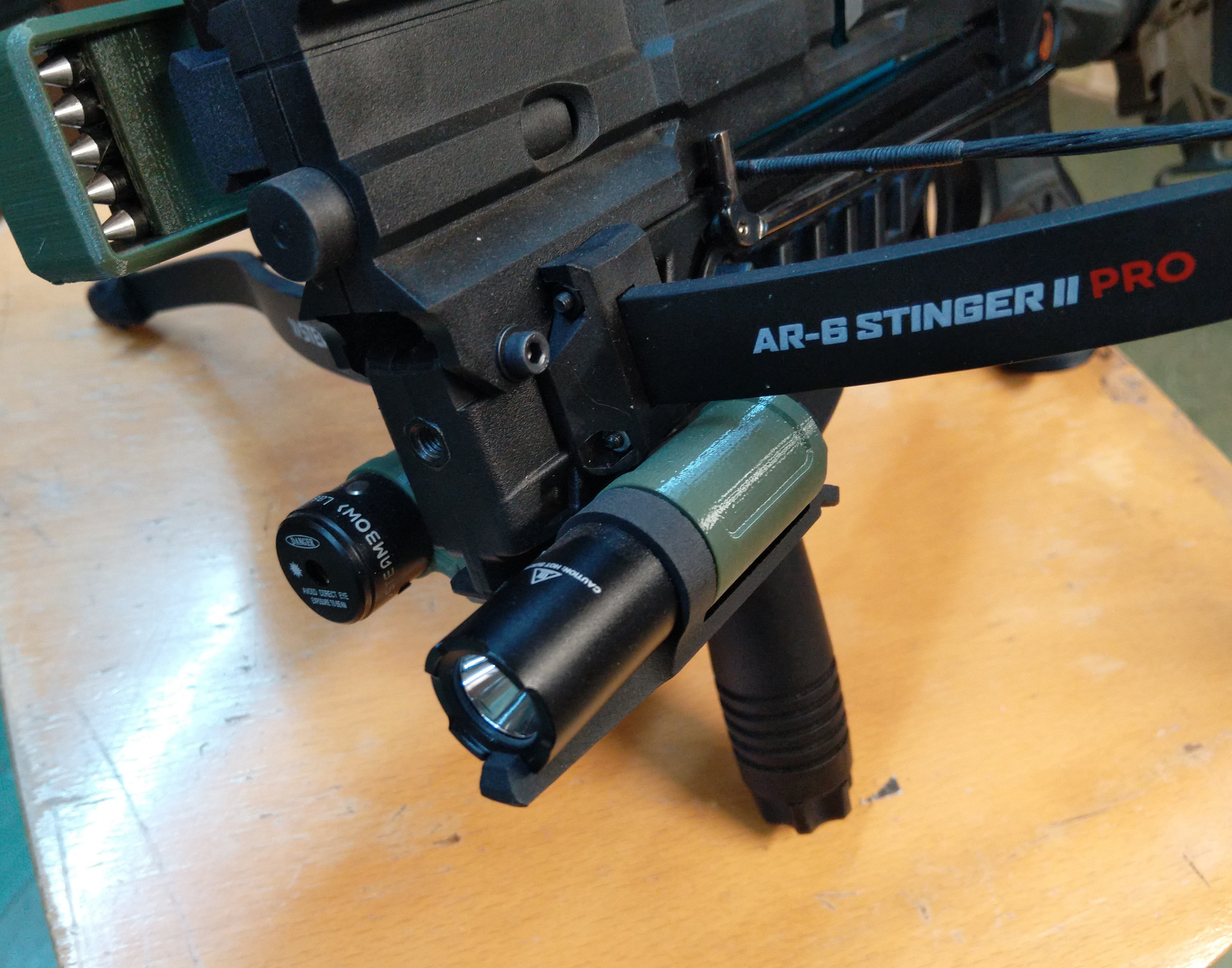 Picatiny Mount for 19mm Flashlight and Laser fits Stinger 2 by CM ...