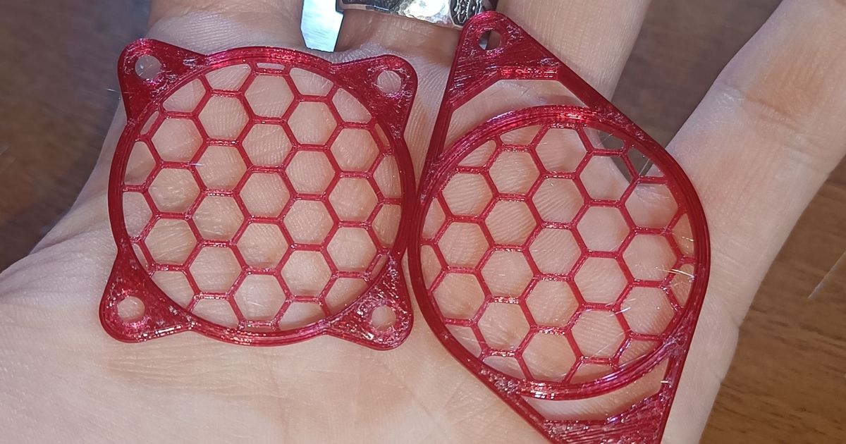 Hex Fan Grills by ProtaDec | Download free STL model | Printables.com