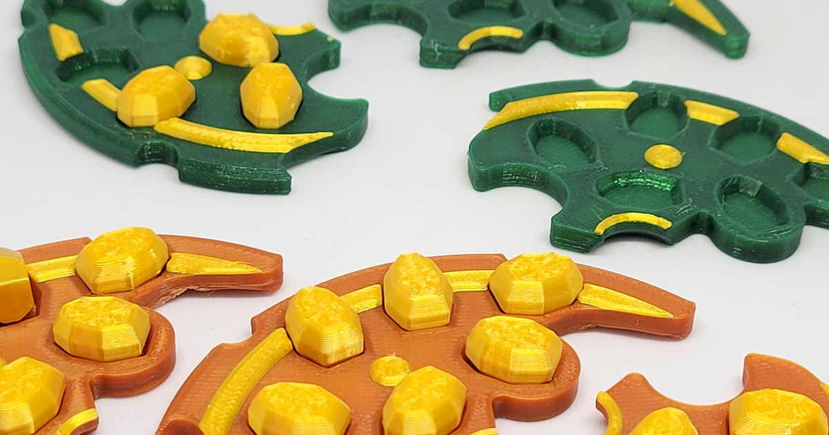 Keyforge Keys and Æmber tokens by JanB | Download free STL model ...