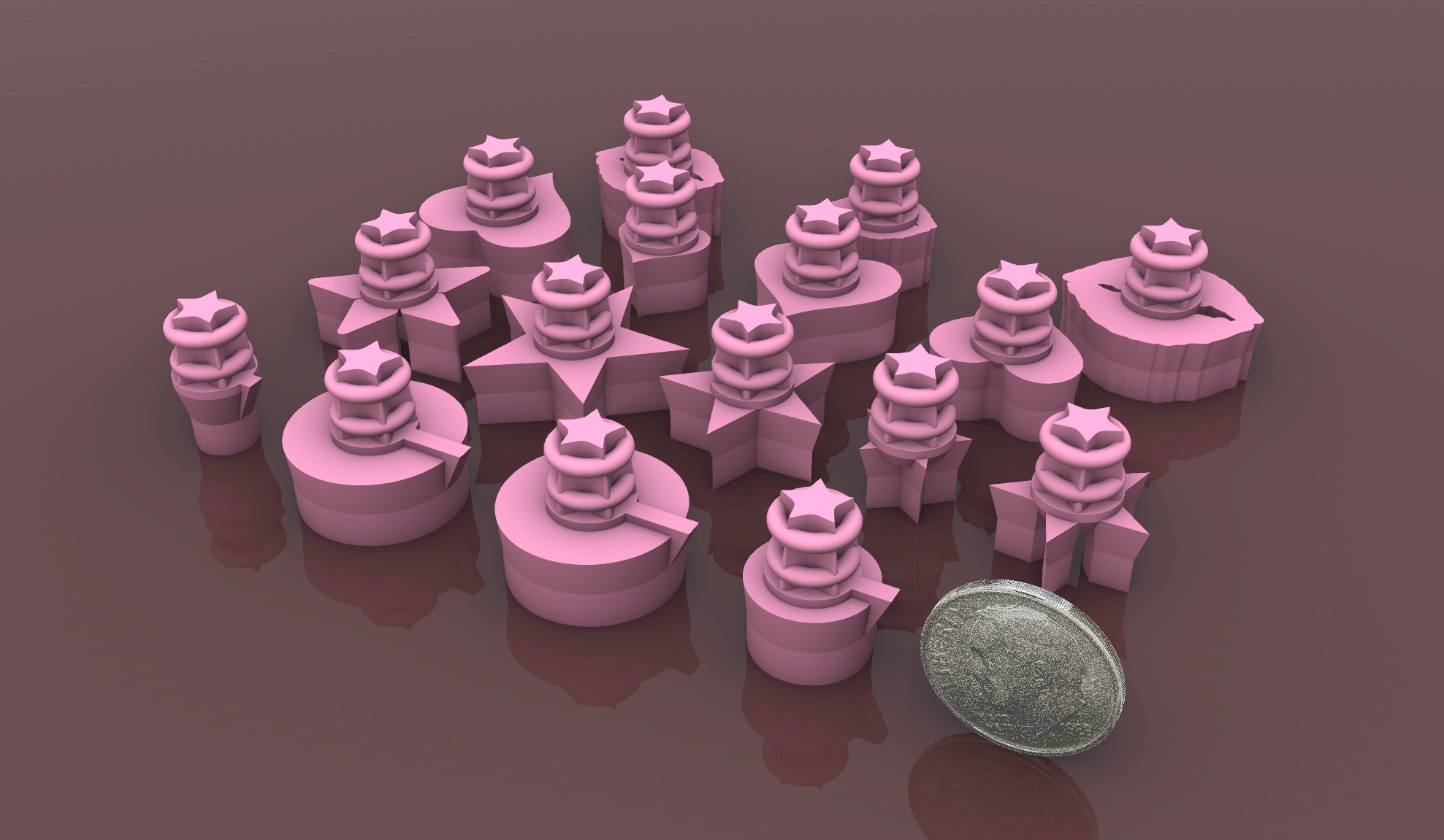 Small Stamp Handle with Stamps and Base by Ubermeisters | Download free ...