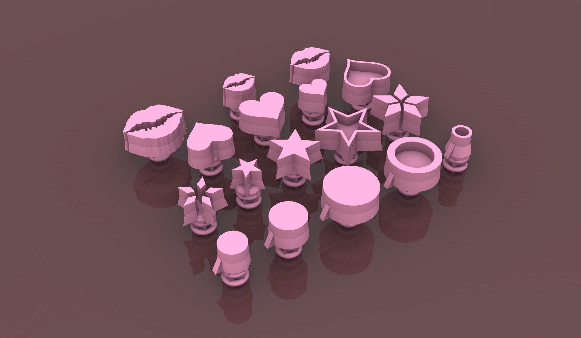 Small Stamp Handle with Stamps and Base by Ubermeisters | Download free ...