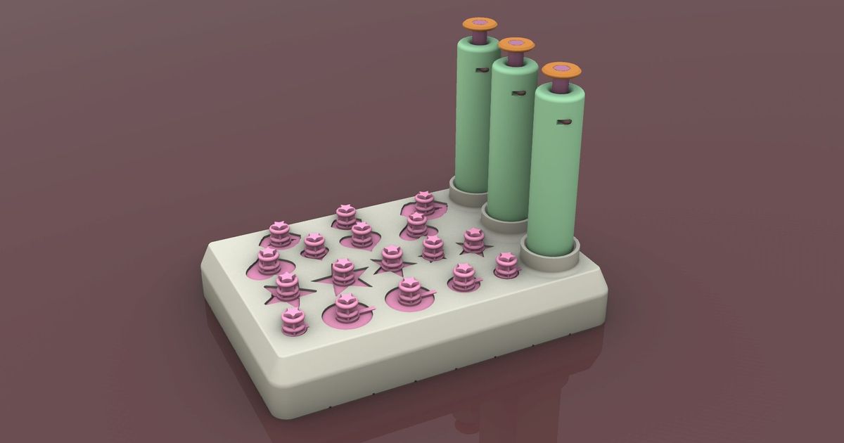 Small Stamp Handle with Stamps and Base by Ubermeisters | Download free ...