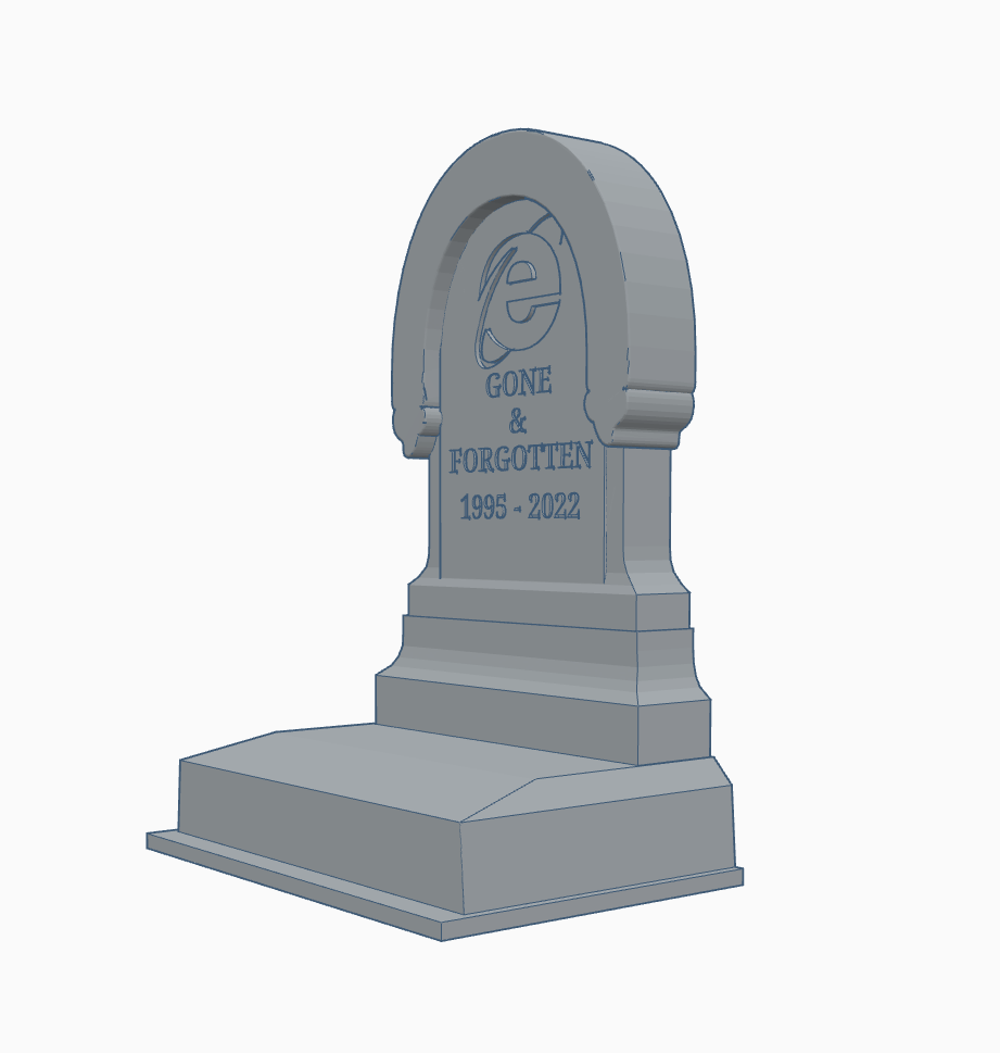 IE Tombstone by Abdul | Download free STL model | Printables.com