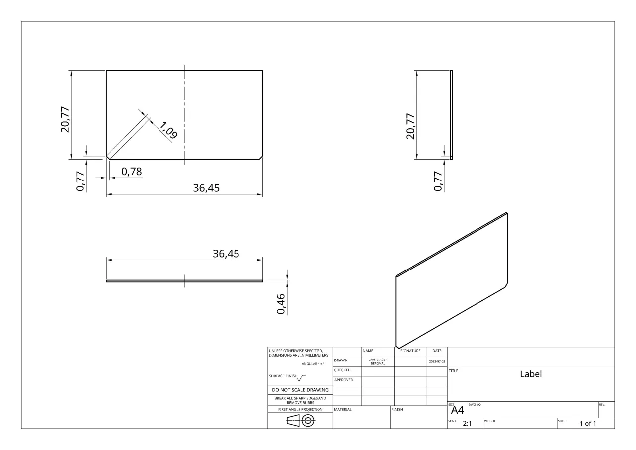 Clip with modular labels by Lars Birger Bergmål | Download free STL ...