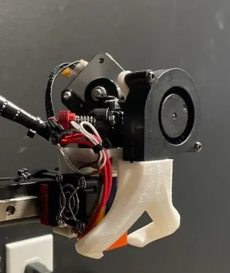 KP3S Print Head With Claw Duct, Stock Fans - V6, Superfly Extruder ...