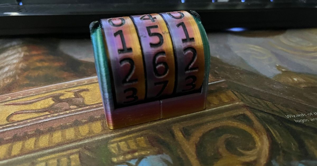 3 or 5 Wheel Life Counter by gojoechris | Download free STL model ...