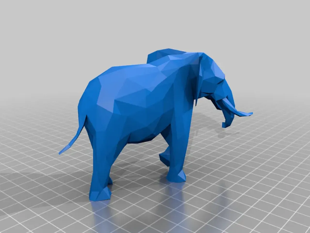 Low Poly Elephant by Sci3D | Download free STL model | Printables.com