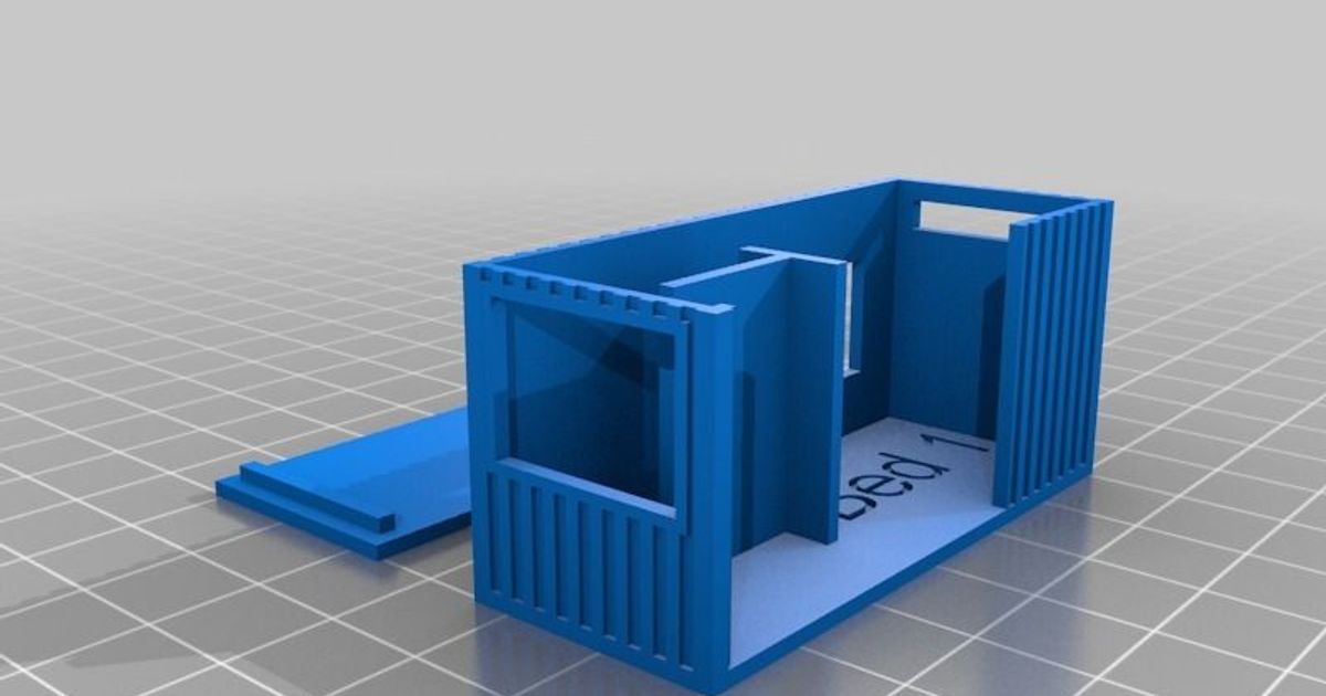 Parametric Shipping Container von Mark | Kostenloses STL-Modell ...
