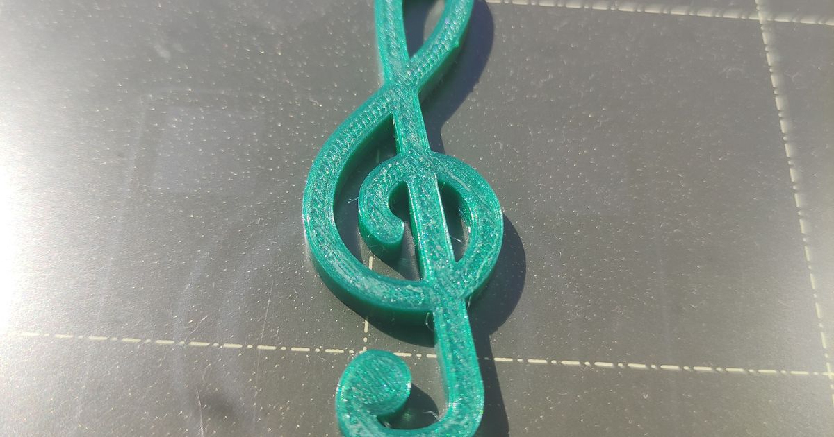 Houslový klíč / Treble clef by Kajik | Download free STL model ...