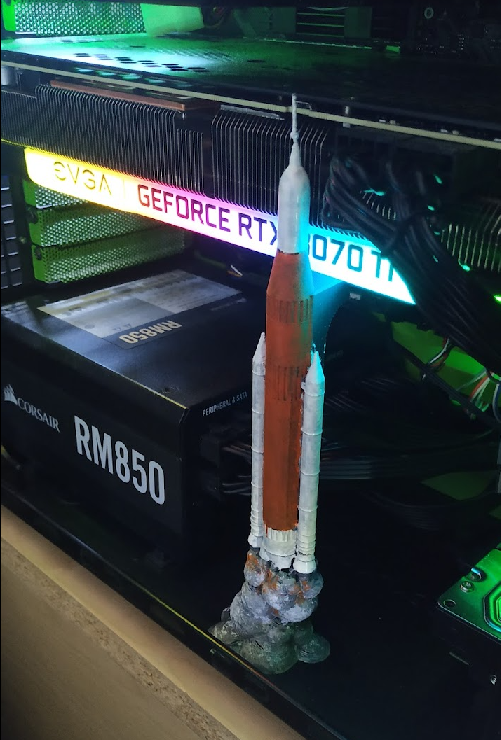 Fancy SLS rocket GPU stand by Filip Ryba | Download free STL model ...