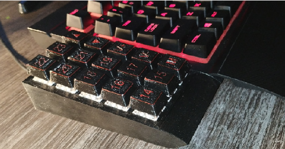 Corsair K68 fitting Macro Pad 15 keys, Arduino by Filip Ryba | Download ...