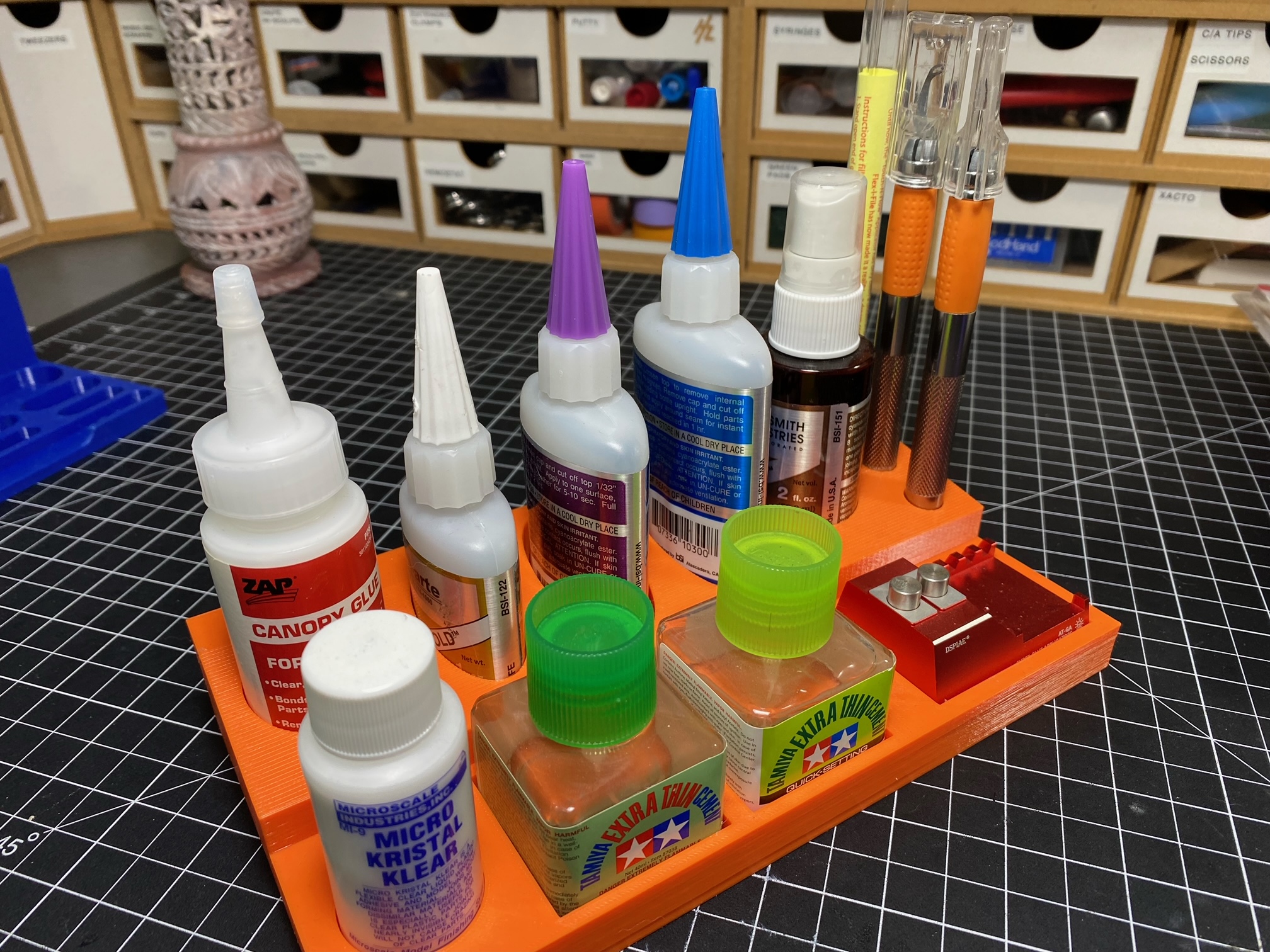 Advanced Hobby Glue organizer by Ricardocab | Download free STL model ...