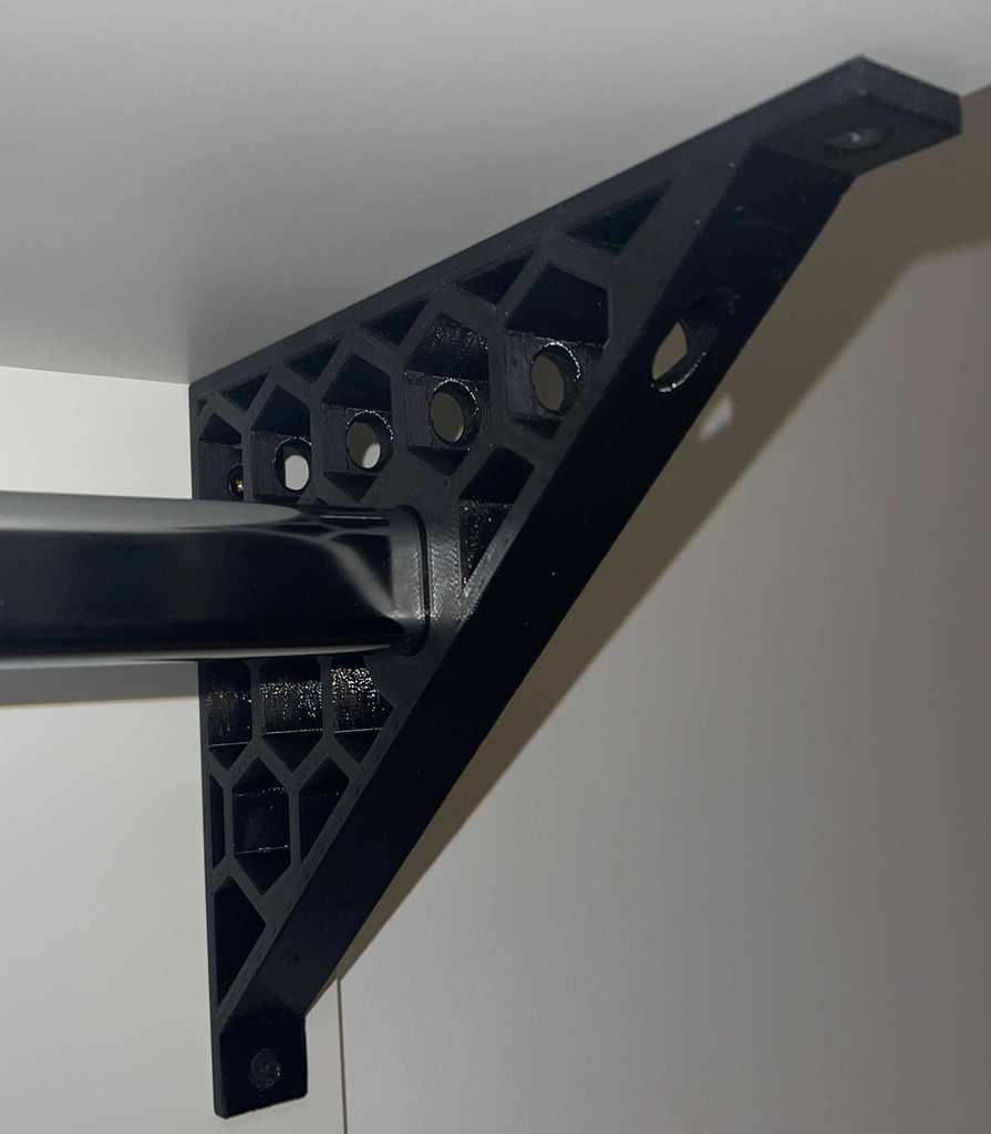 Shelf support with slot for clothes rail by ochm | Download free STL ...