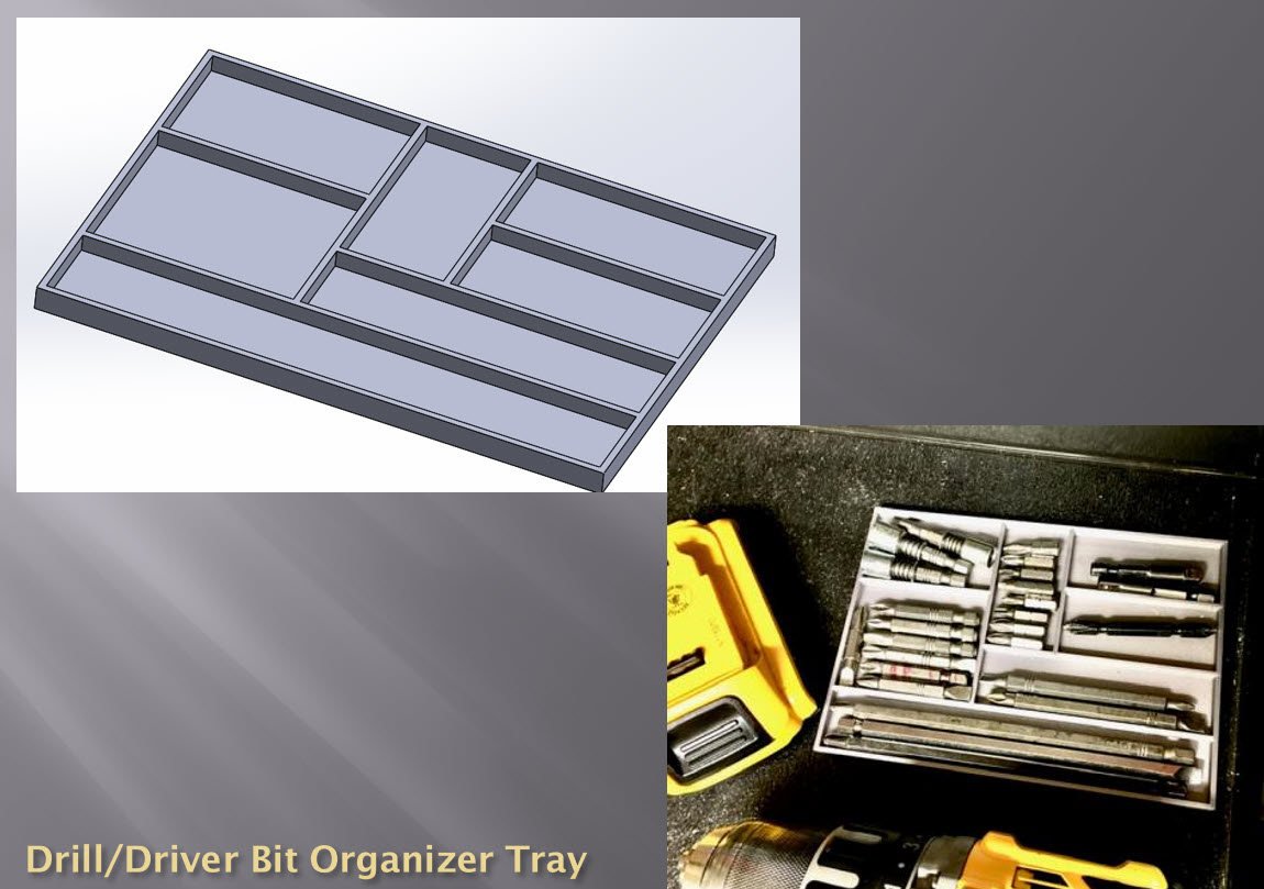 Driver Bit Tray by Brent Wood | Download free STL model | Printables.com