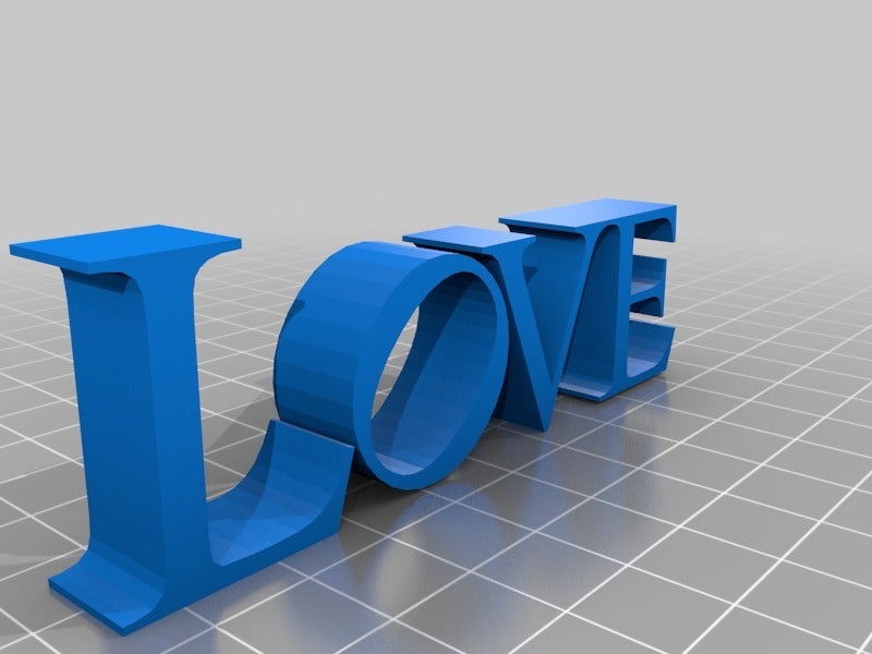 LOVE ( Letters ) Wall ART by Jace1969 | Download free STL model ...