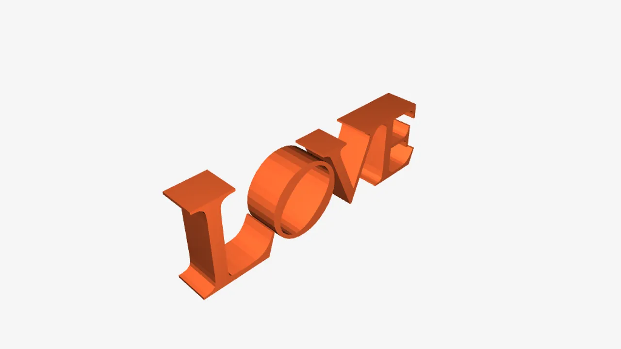 LOVE ( Letters ) Wall ART by Jace1969 | Download free STL model ...