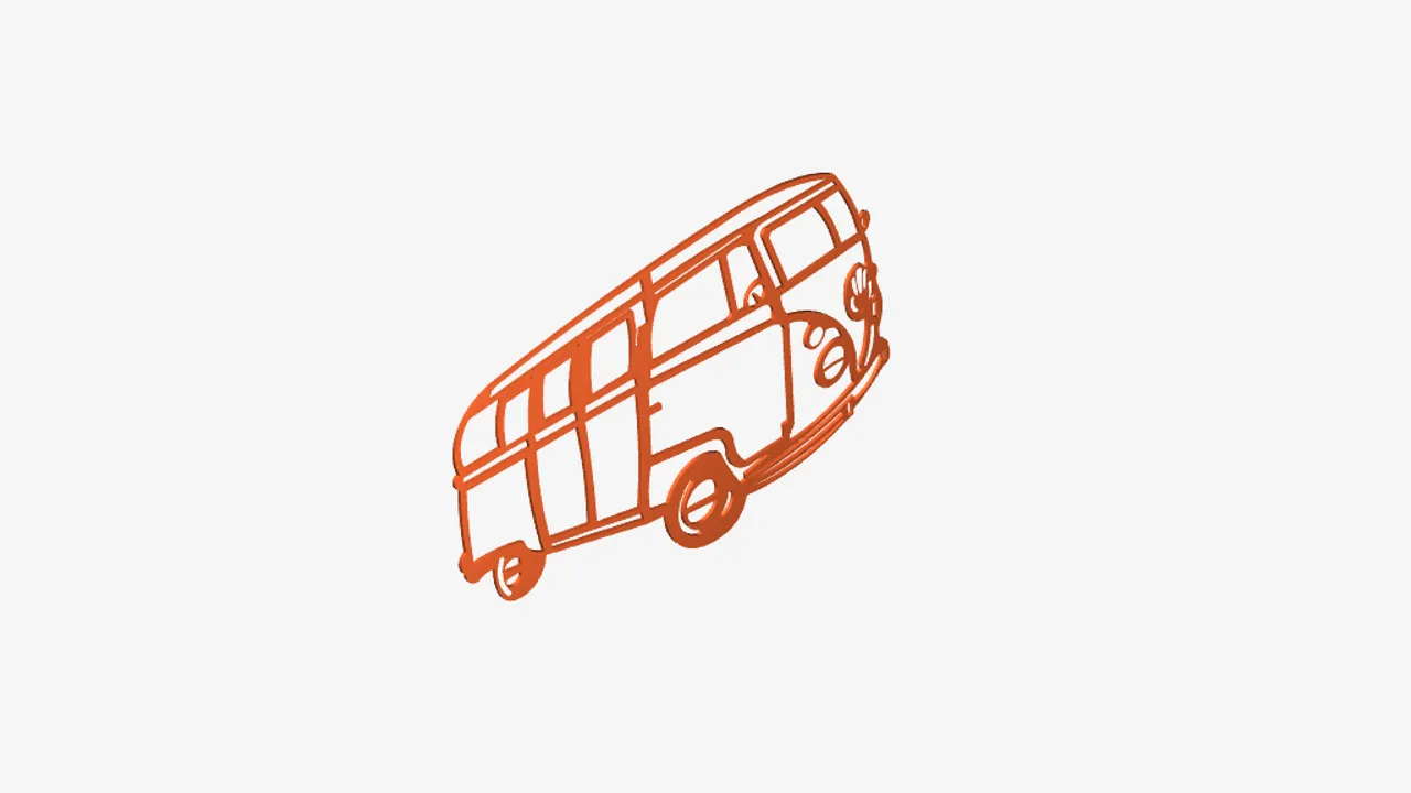 VW Combi Van Wall Art by Jace1969 | Download free STL model ...