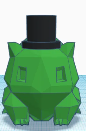 Top Hat Low Poly Bulbasaur by Ihaveanender3butThingiversesucks ...
