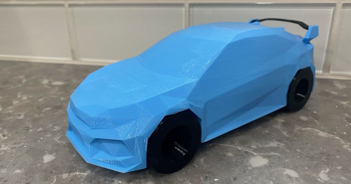 Low Poly Honda Civic Type-R by Turtleman | Download free STL model ...