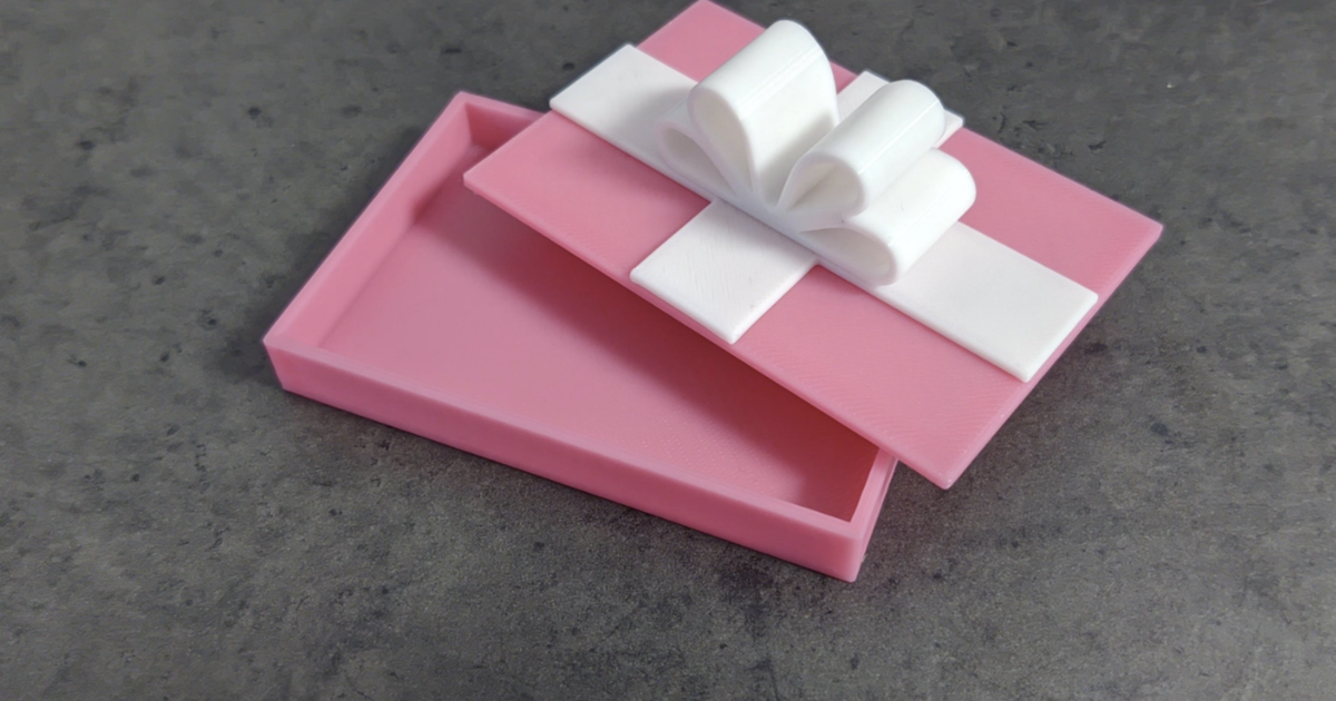 Gift Card Box with Ribbon by FlyingT | Download free STL model ...