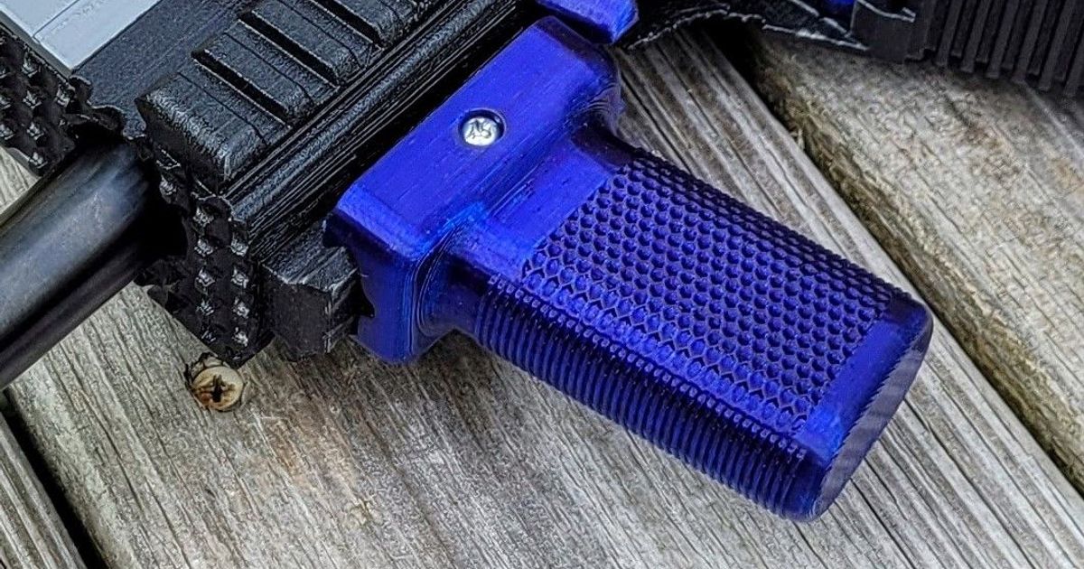 Angled Mini Foregrip by Maverick0197 | Download free STL model ...