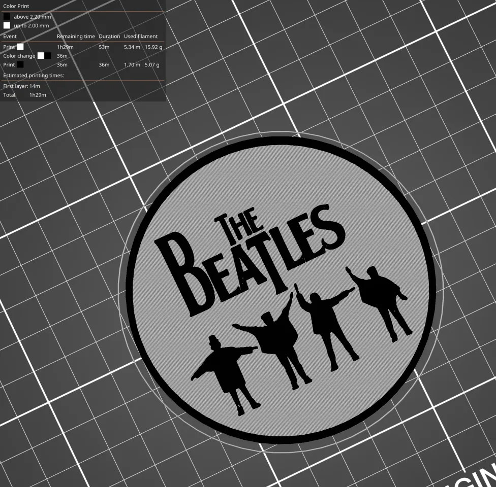 Beatles Logo Stencil