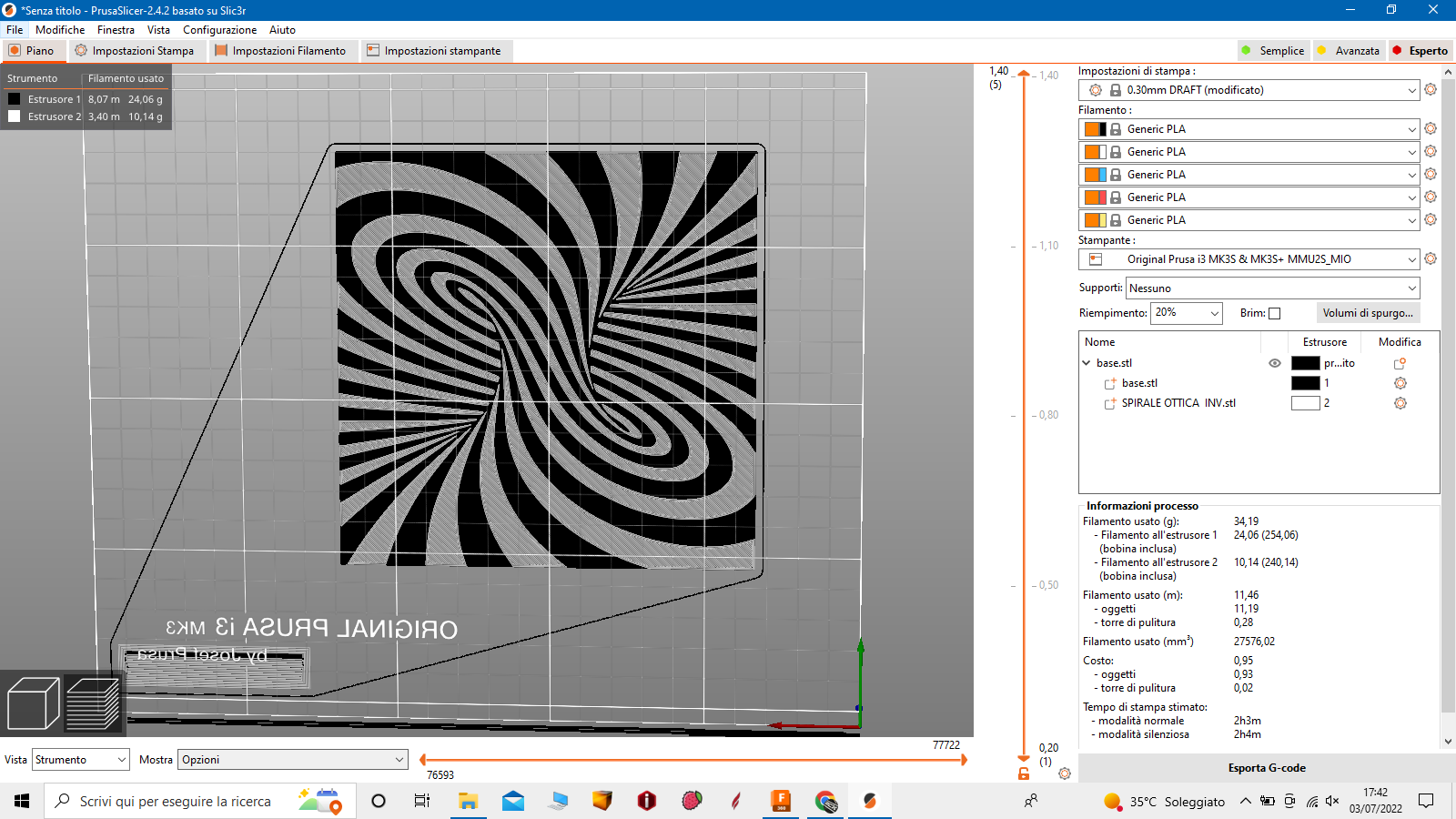 Optical illusion 2d by mc2_project3d | Download free STL model ...