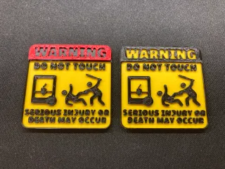 Small 3D Printer Warning Sign by Malte | Download free STL model ...