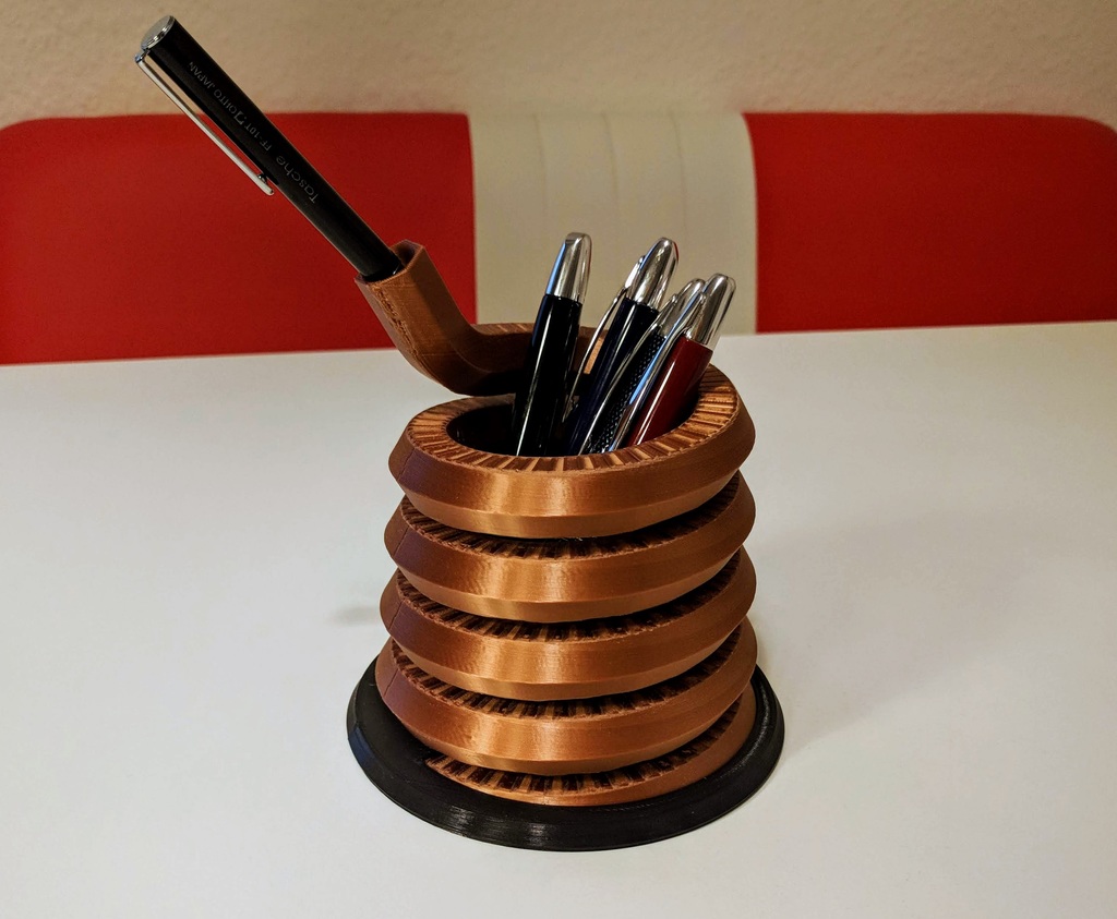 Pen or Tool Stand / Spring Design by blecheimer | Download free STL ...